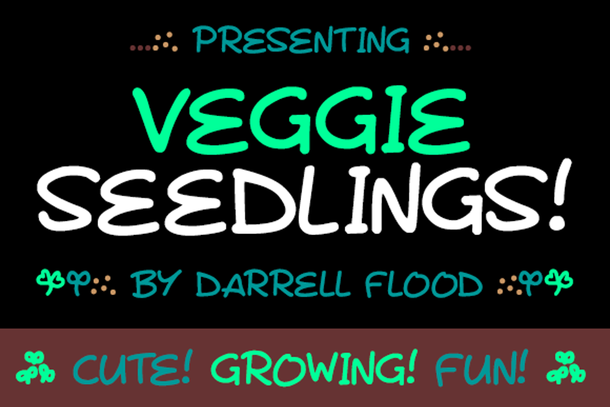 Veggie Seedlings Font - Free Download