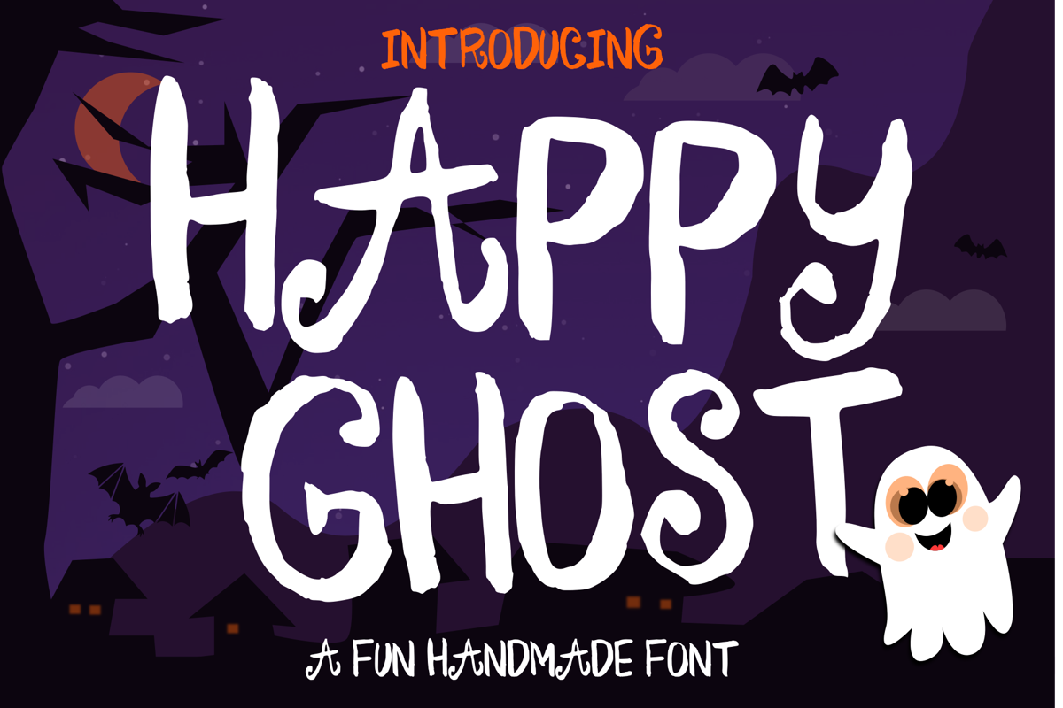 Happy Ghost Font | deedeetype | FontSpace
