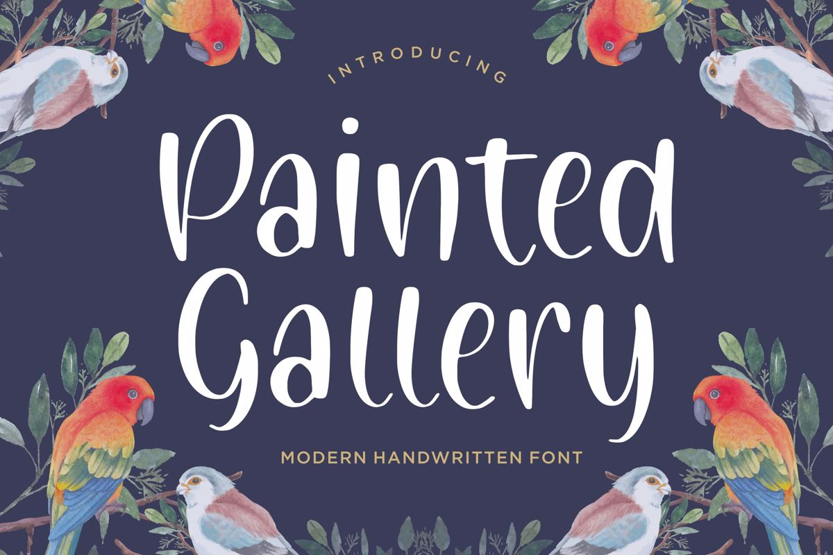 Painted Gallery Font | balpirick | FontSpace