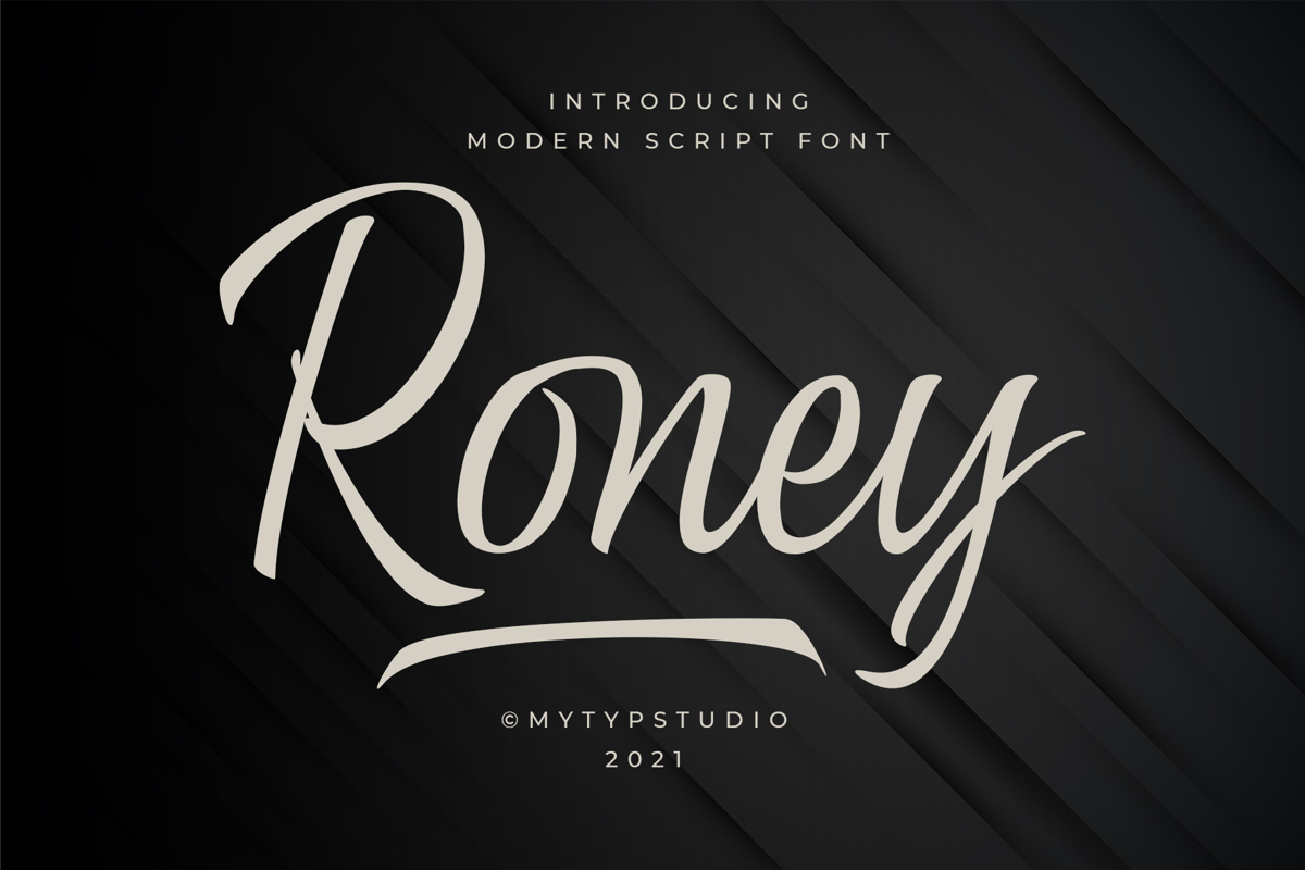 Roney Font | MytypeStudio | FontSpace
