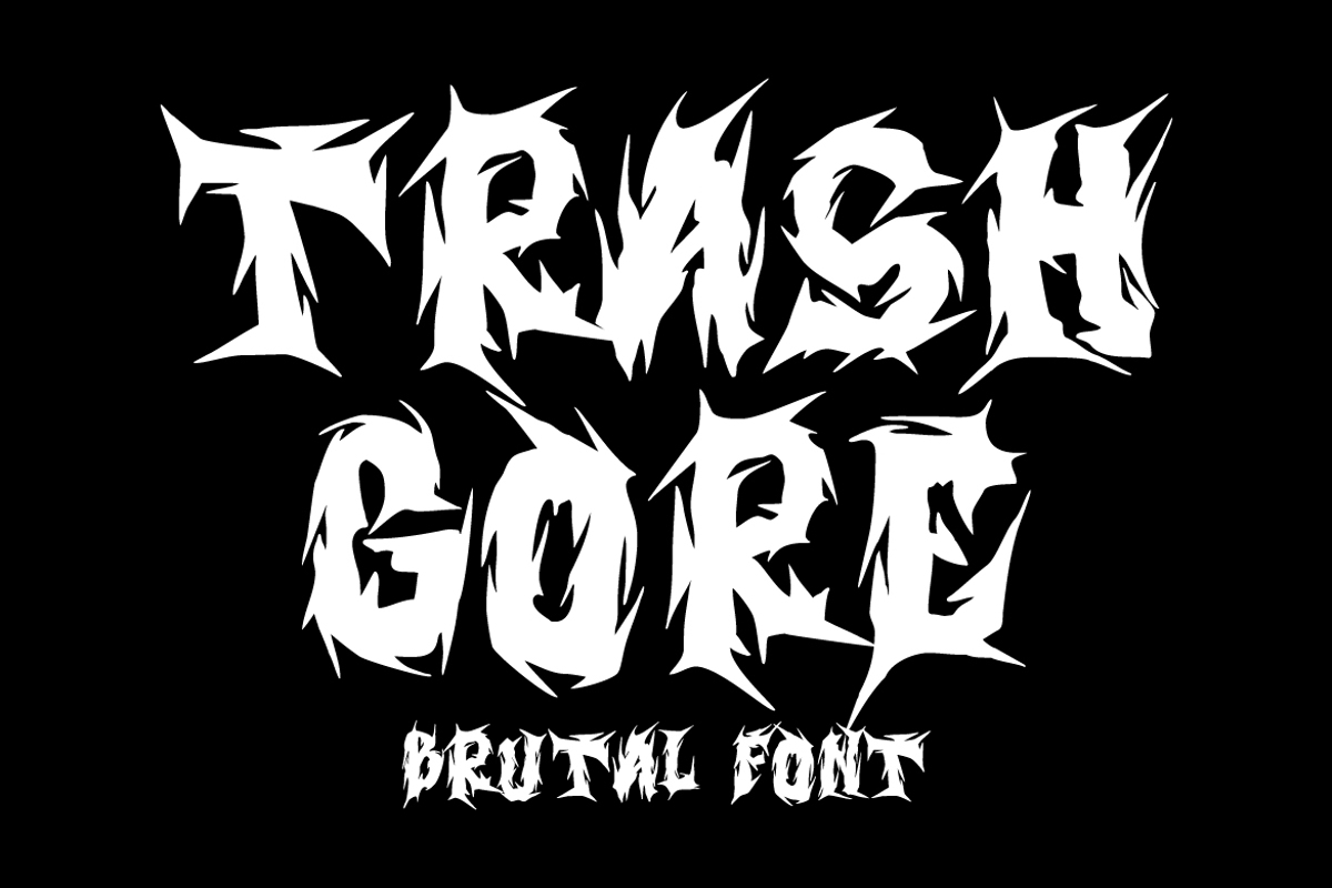 Trash Gore Font | Trash Fonts | FontSpace