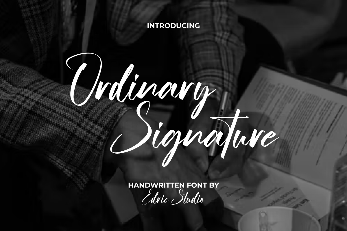 Ordinary S Font | Edric Studio | FontSpace