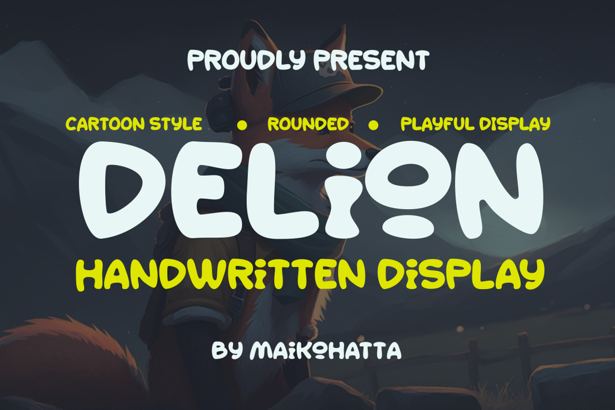 Delion Font | Maiko Hatta | FontSpace