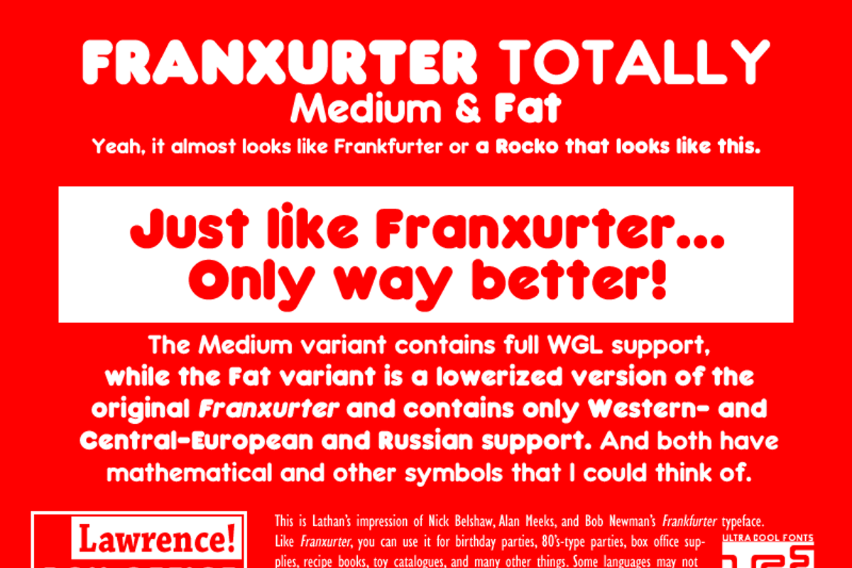 Franxurter Totally Font - Free Download