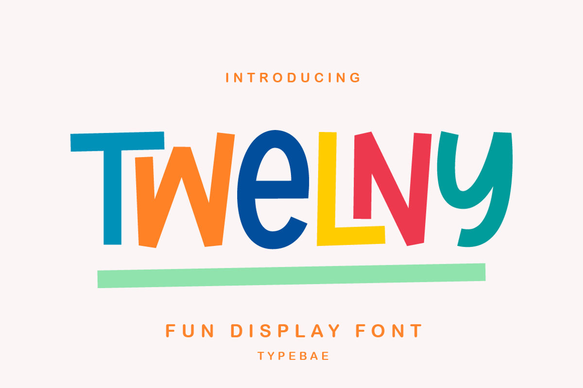 Twelny Font | Typebae | FontSpace