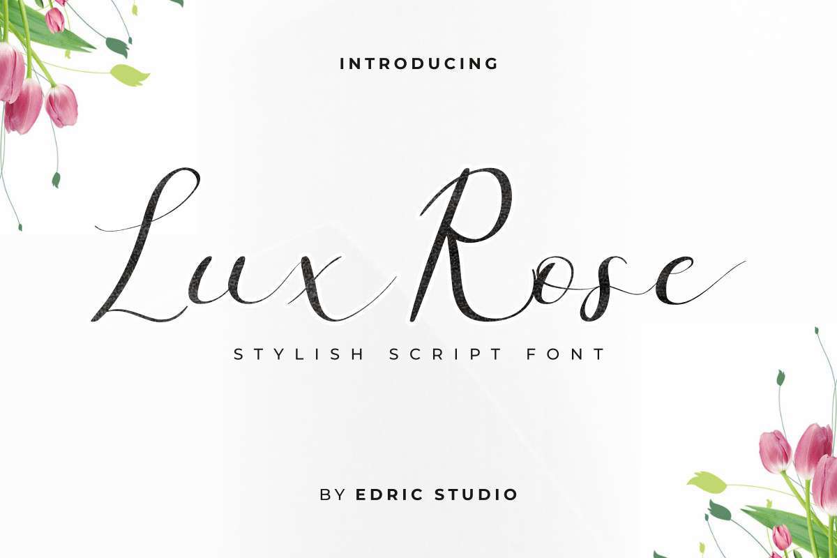 Lux Rose Font | Edric Studio | FontSpace