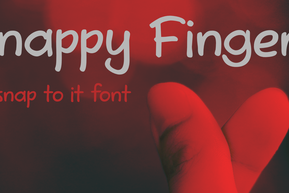 Snappy Fingers Font | Kitchen Table Type Foundry | FontSpace