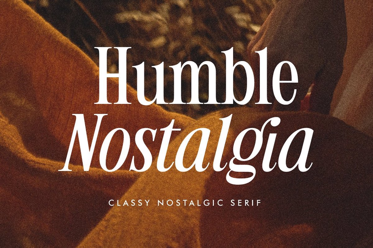 Humble Nostalgia Font | Arterfak | FontSpace