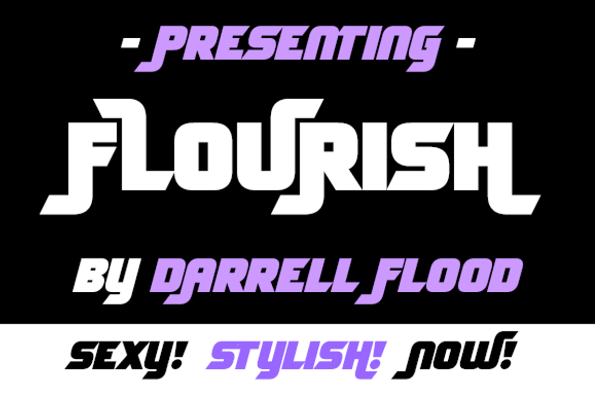 FLOURISH Font | HAWTPIXEL - Darrell Flood | FontSpace
