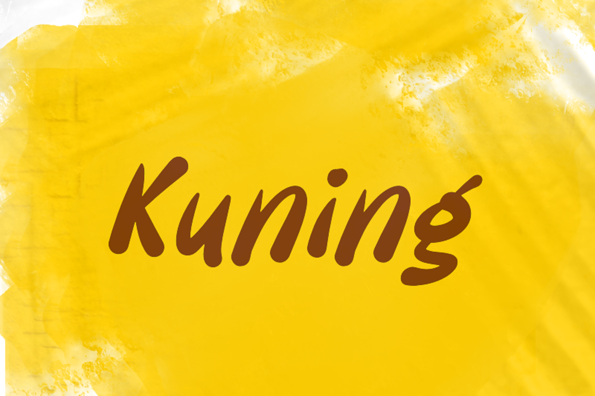 K Kuning Font - Free Download