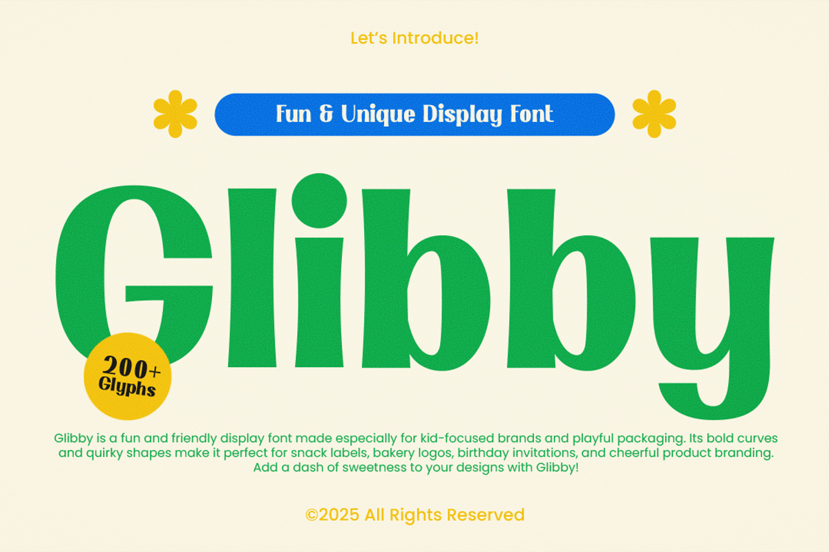 Glibby Font | Step by Type | FontSpace