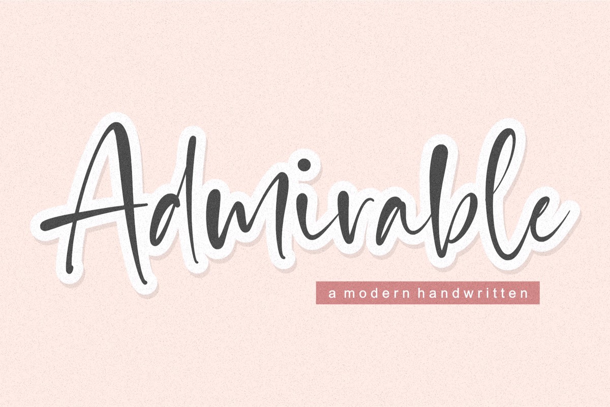 Admirable Font | balpirick | FontSpace