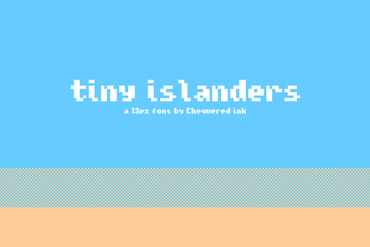 Tiny Islanders Font | Chequered Ink | FontSpace