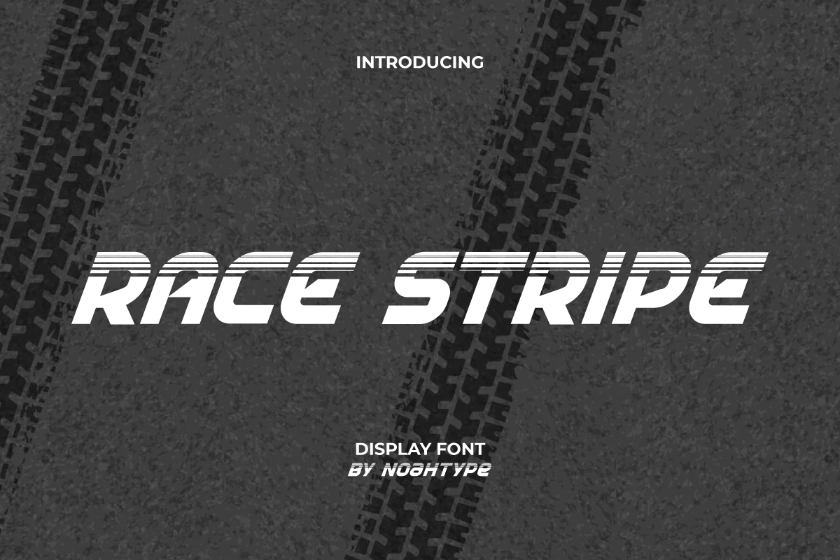 Race Stripe Font | noahtype | FontSpace