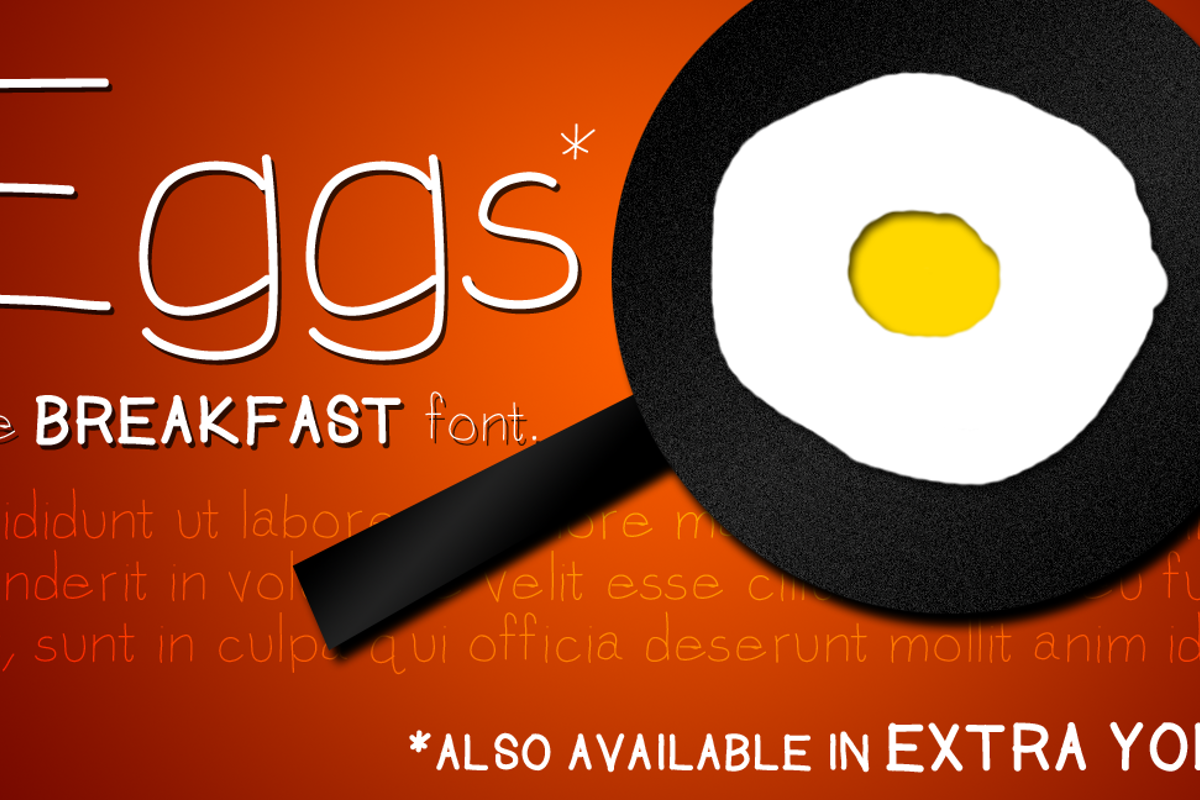 Eggs Font | Jake Luedecke Motion & Graphic Design | FontSpace
