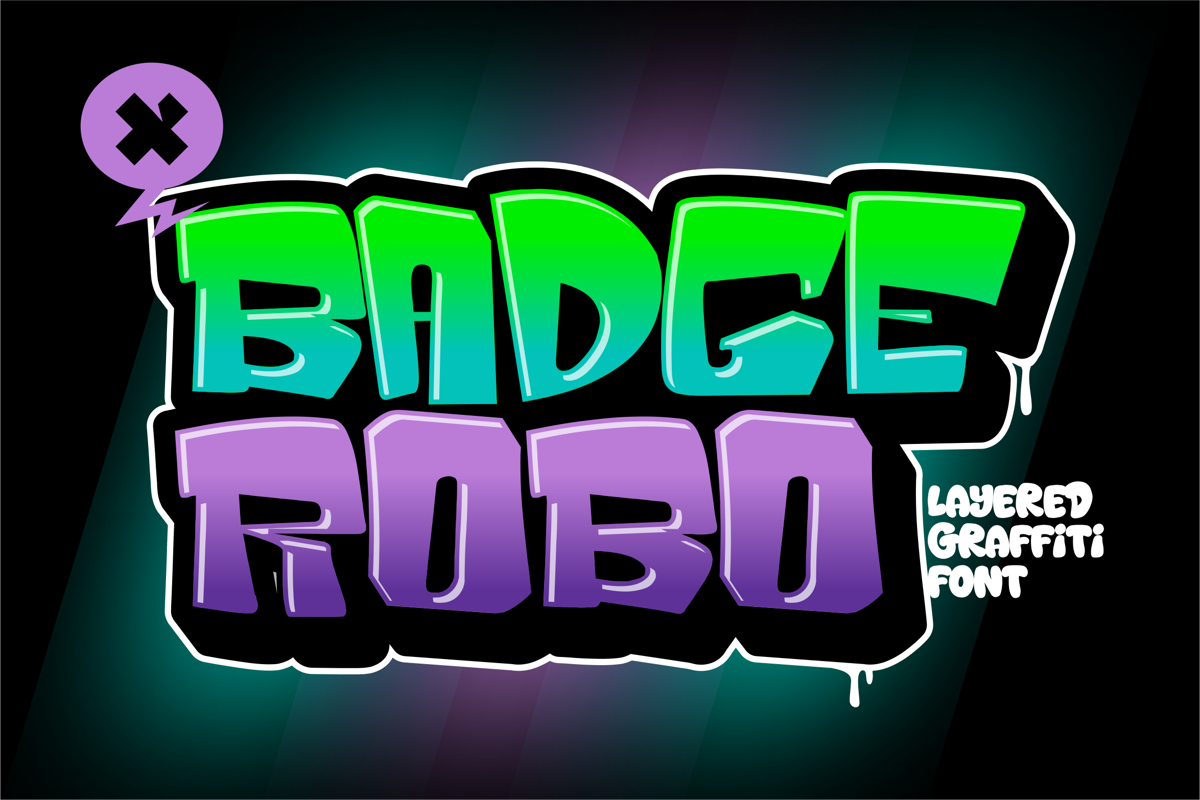 Badge Robo Font - Free Download