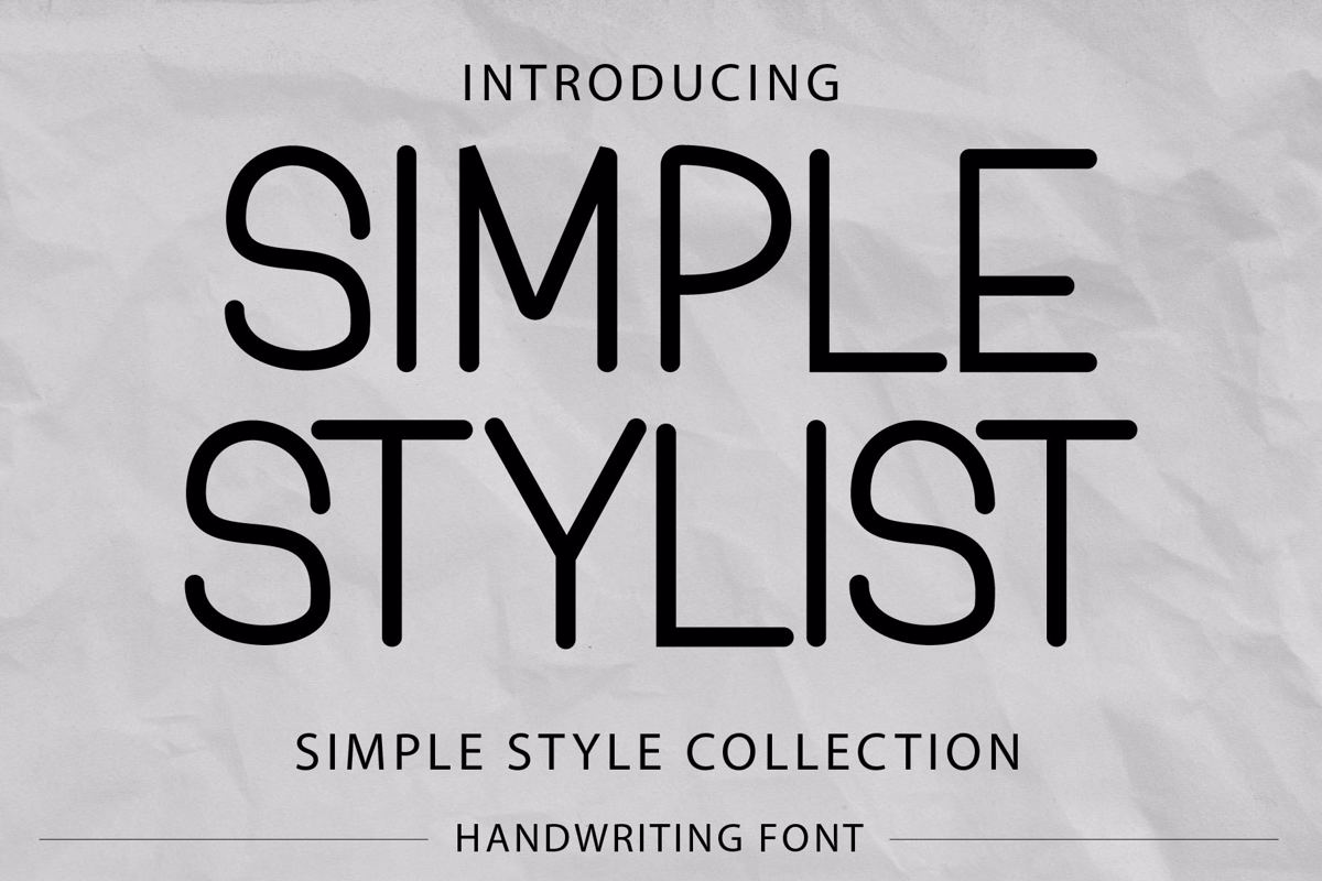 Simple Stylist Font | Densu Creative | FontSpace