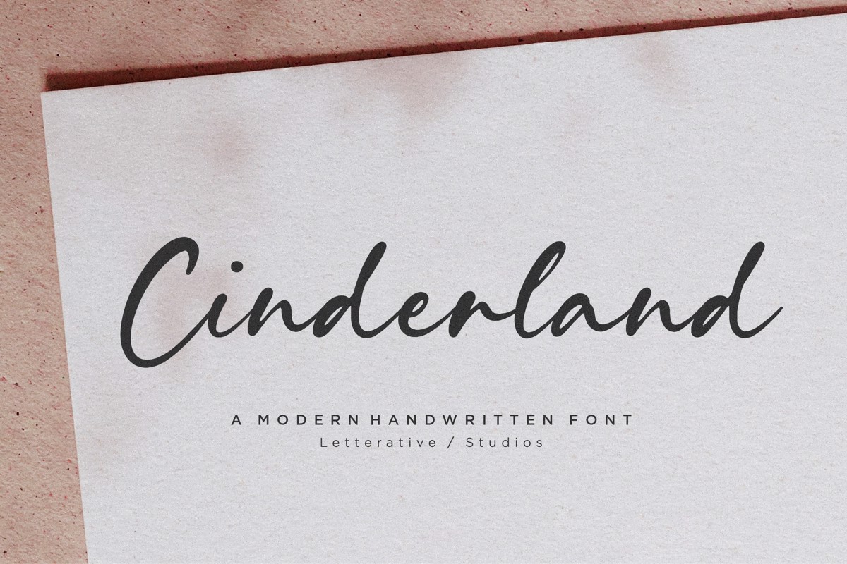 Cinderland Font | letterativestudio | FontSpace