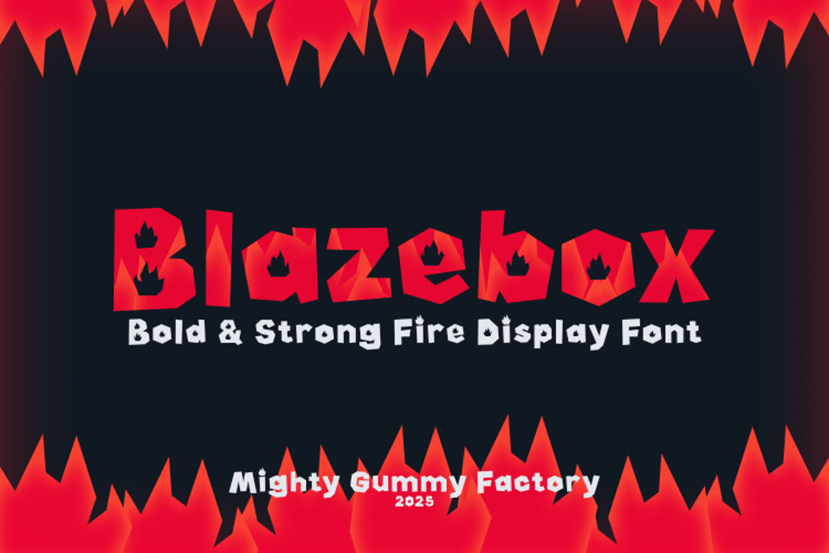 MGF Blazebox Font - Free Download