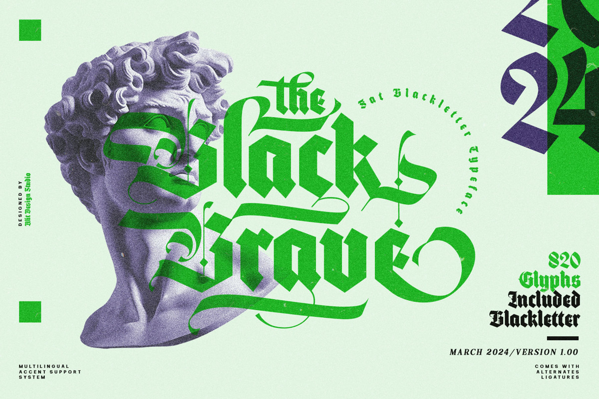 Black Brave Font | Alit Design | FontSpace