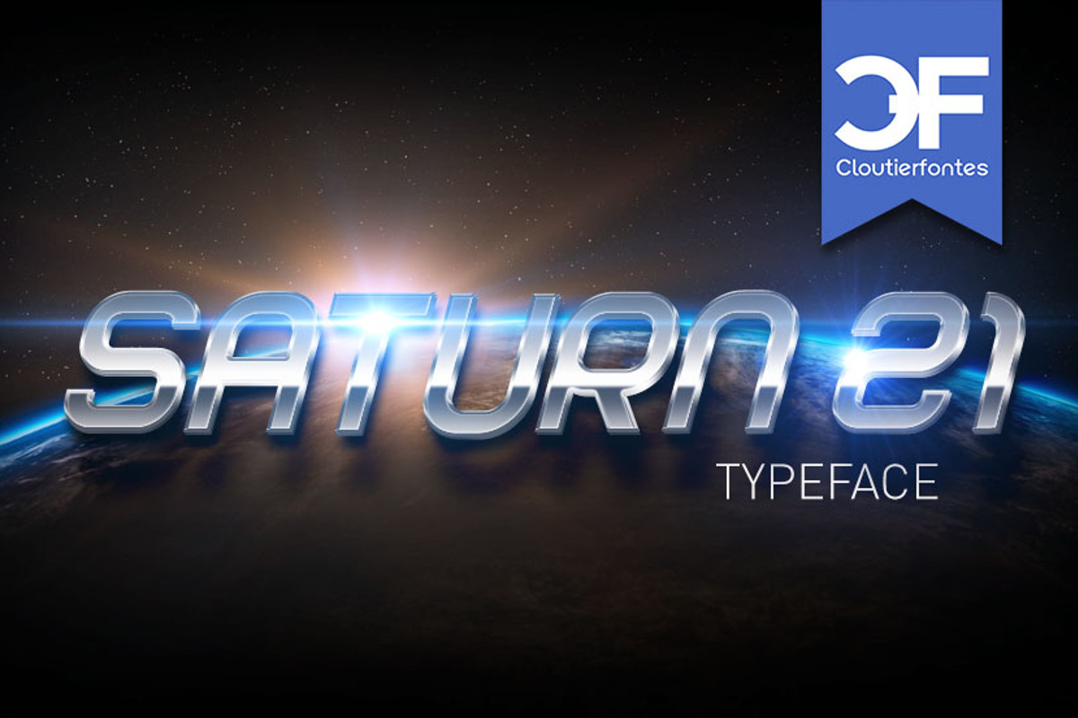 CF Saturn 21 Font - Free Download