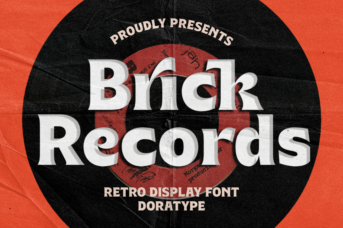 Brick Records Font | Dora Typefoundry | FontSpace