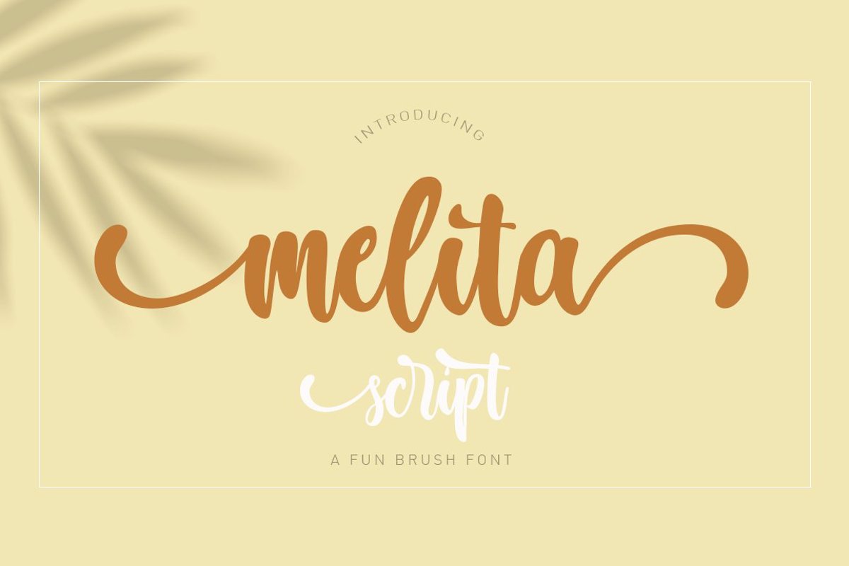 Melita Script Font | Solidtype | FontSpace
