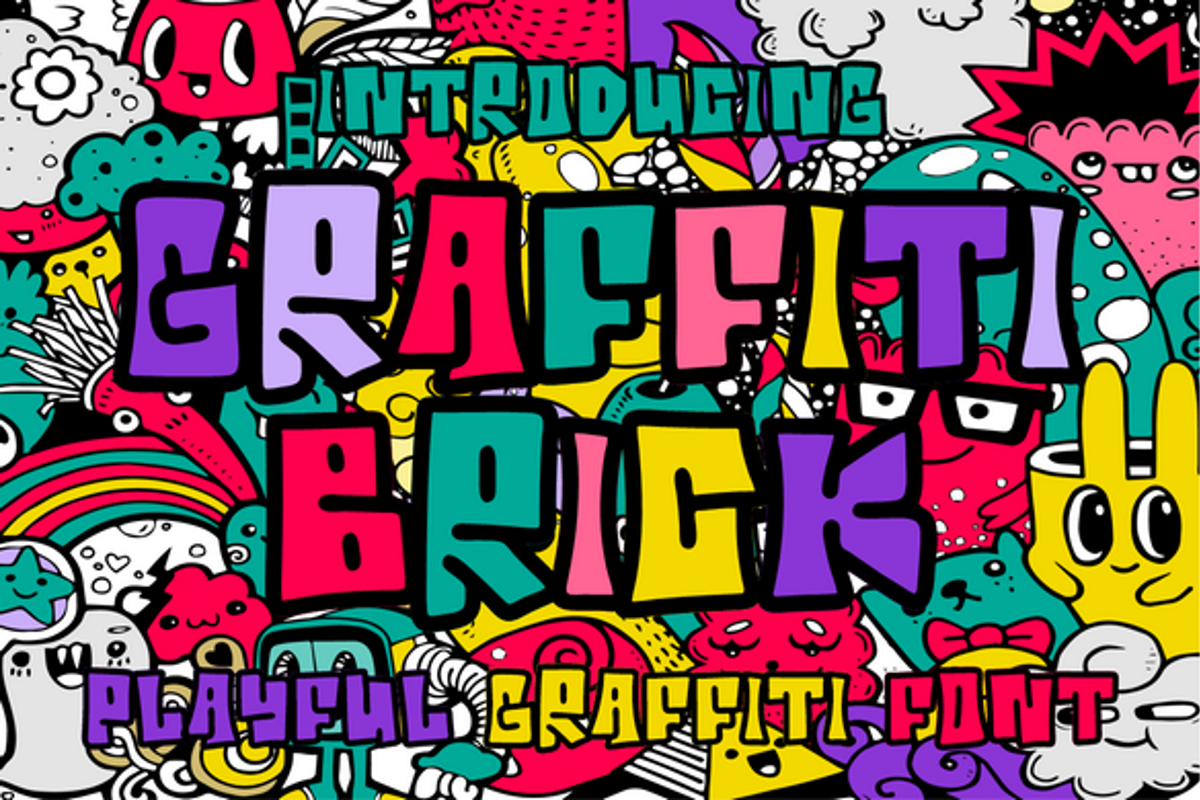 Graffiti Brick Font - Free Download