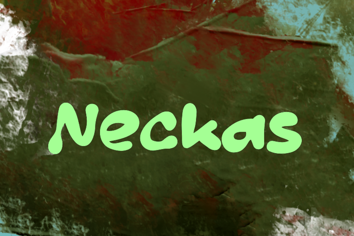 N Neckas Font | wepfont | FontSpace
