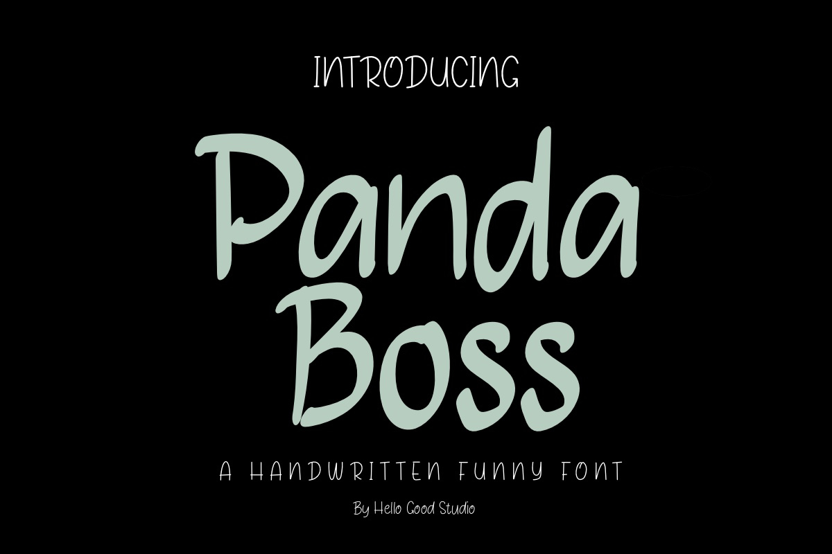 Panda Boss Font - Free Download