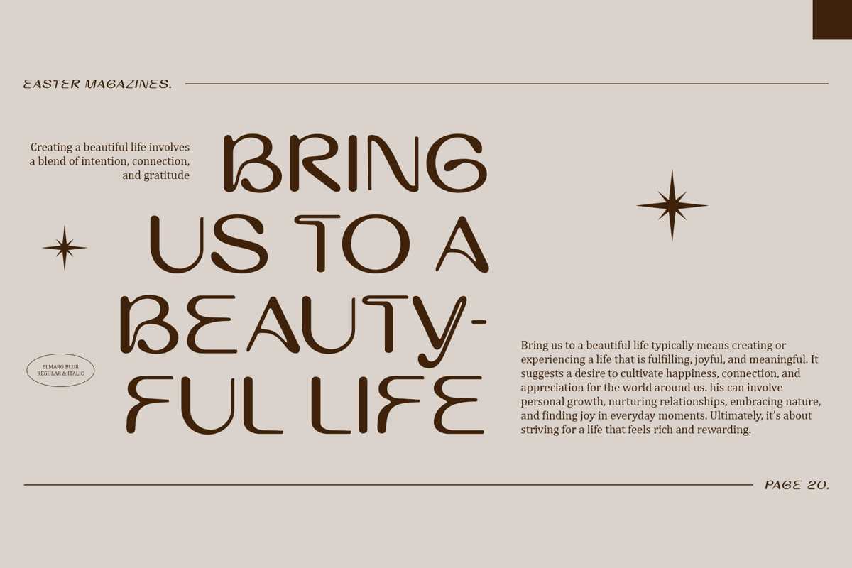 Elmaro Blur Font - Free Download