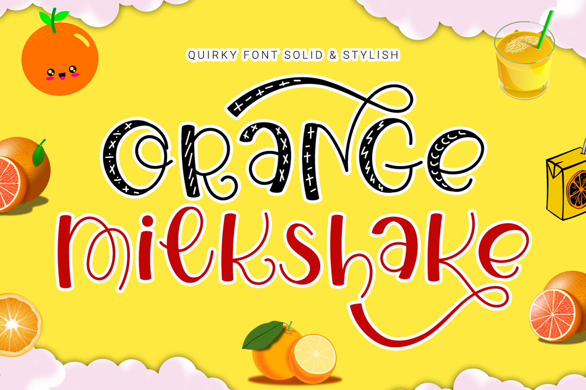 Orange Milkshake Font | airotype | FontSpace