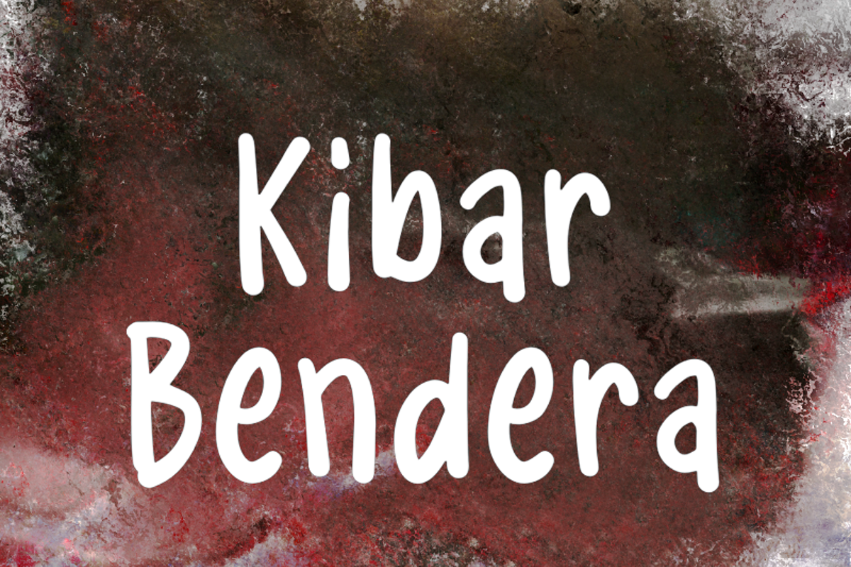 K Kibar Bendera Font - Free Download