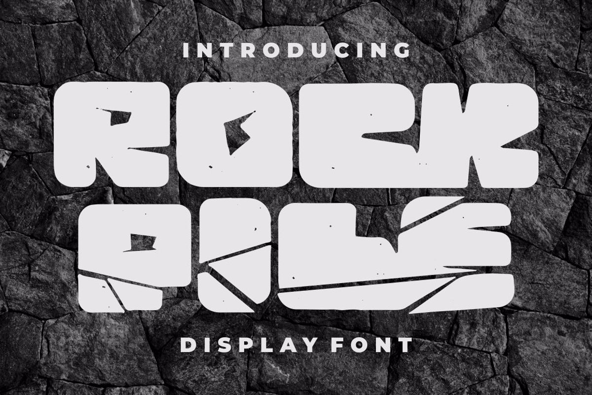 Rock Pile Crack Font | PutraCetol Studio | FontSpace