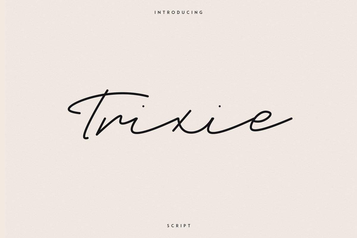 TRIXIE SCRIPT Font - Free Download