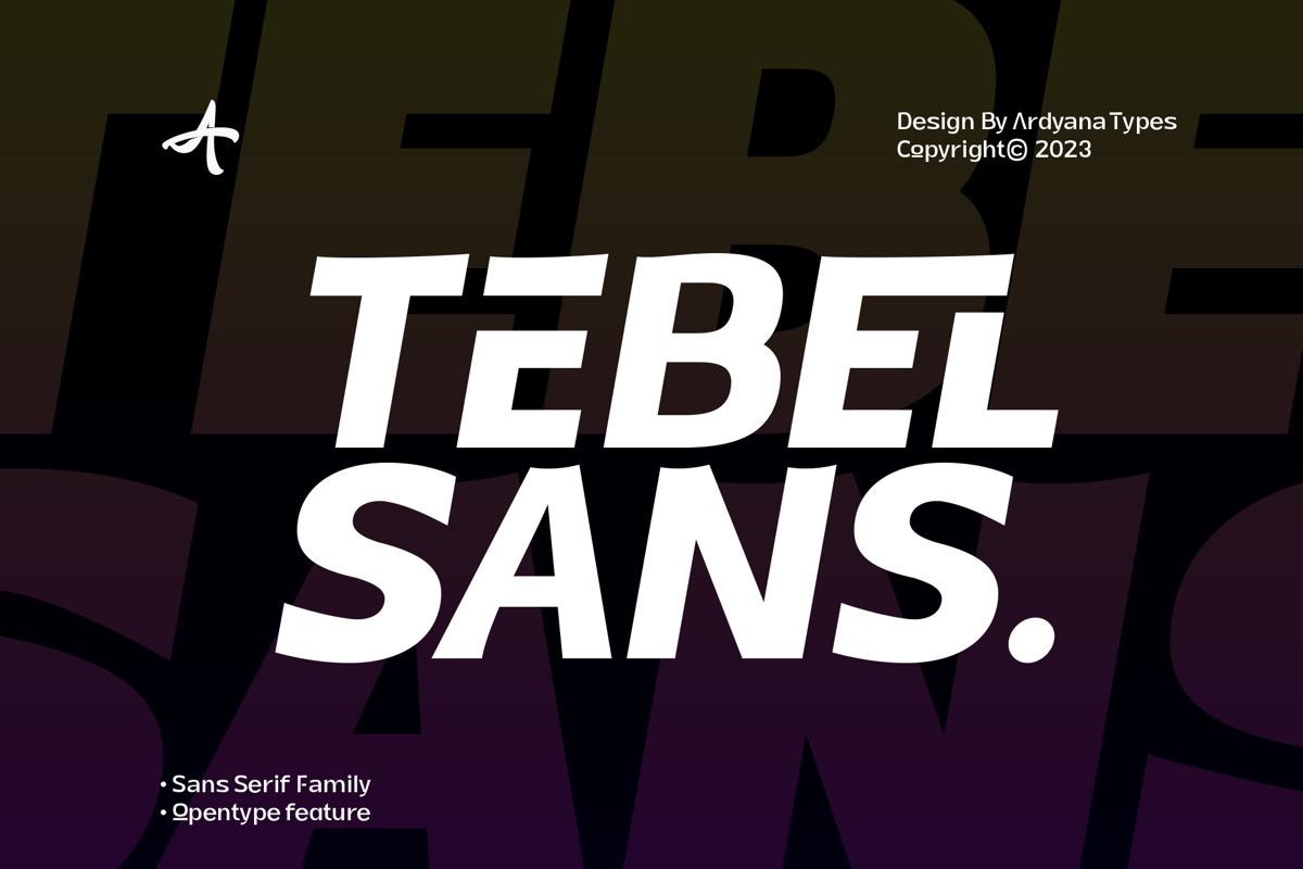 Tebel Sans Font | Ardyanatypes | FontSpace
