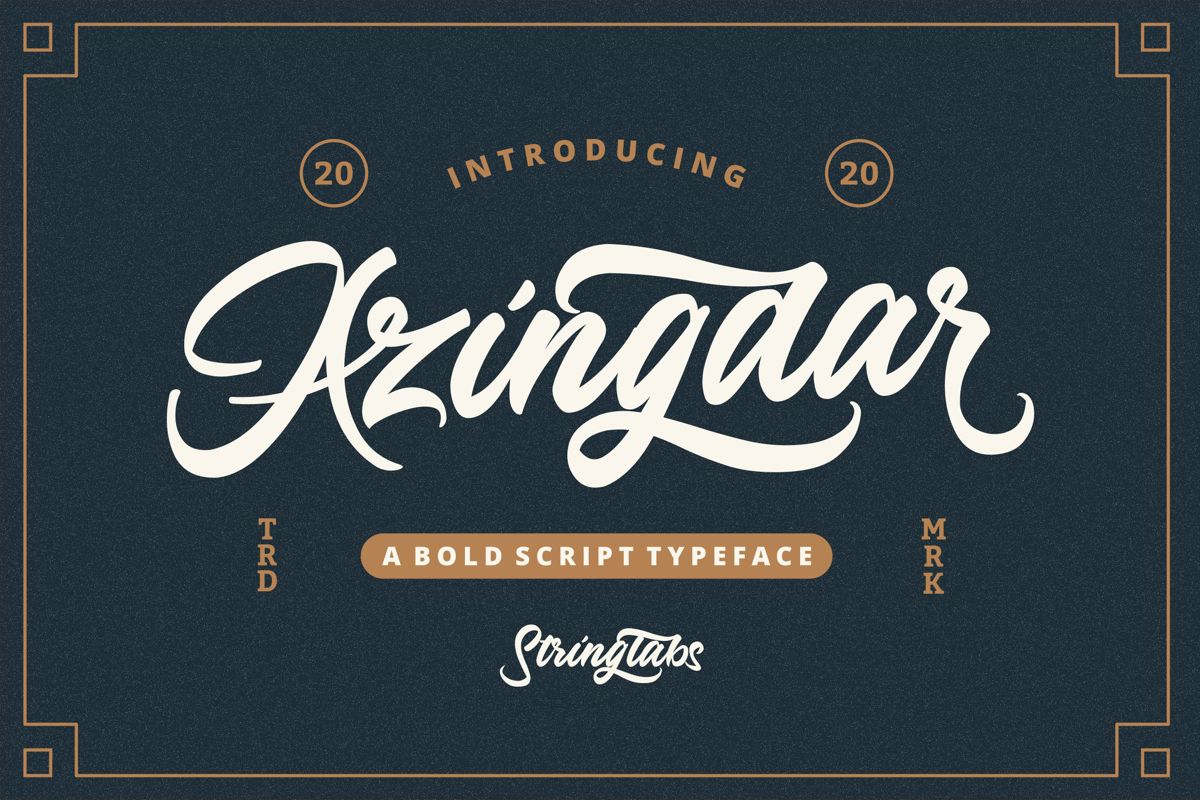 Azingdar Font | StringLabs | FontSpace