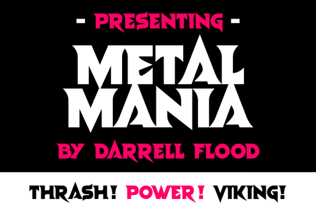 Metal Mania Font - Free Download