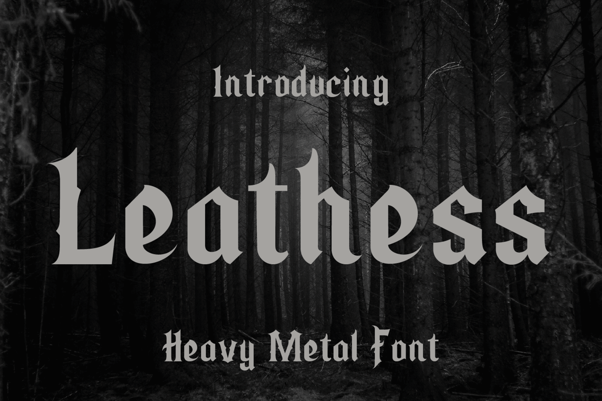 Leathess Font - Free Download