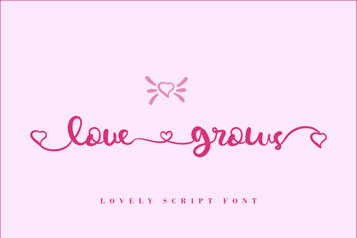 Love Grows Font | Nuryantodwi | FontSpace