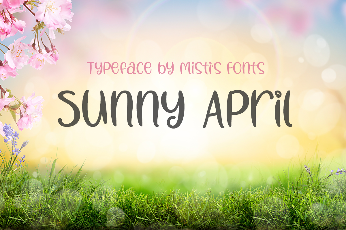 Sunny April Font | Misti's Fonts | FontSpace