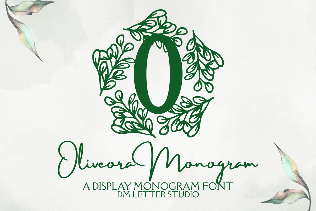 Oliveora Monogram Font - Free Download