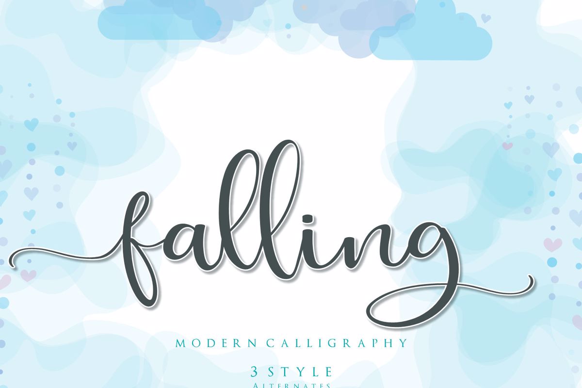 Falling for Font | Nuryantodwi | FontSpace