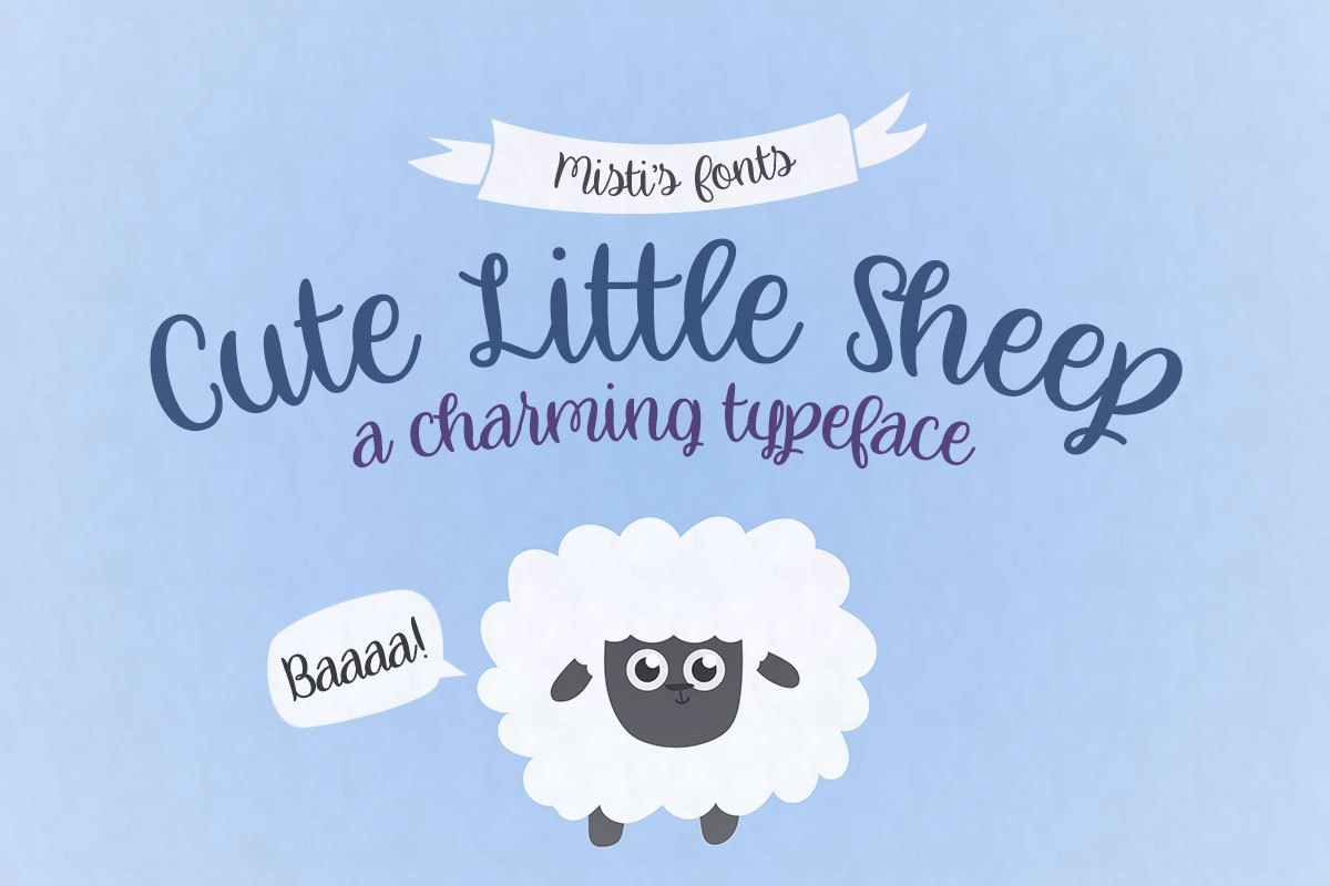 Cute Little Sheep Font | Misti's Fonts | FontSpace