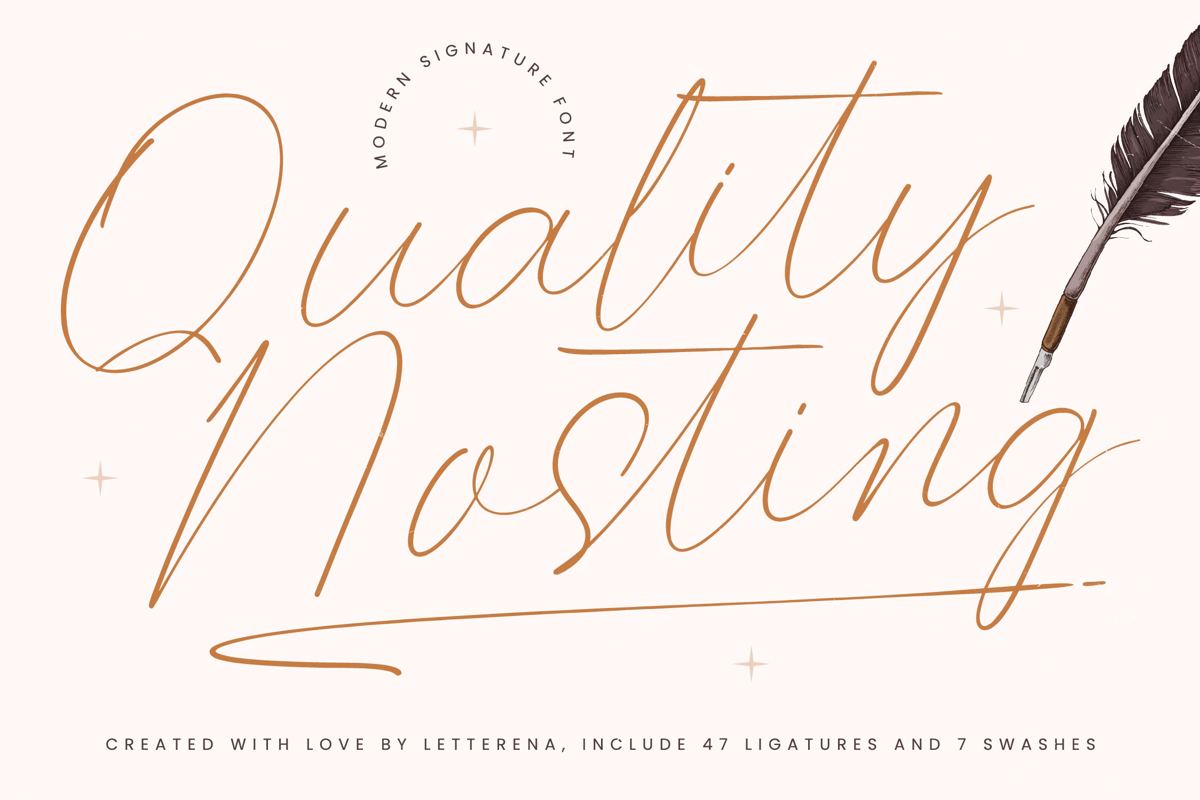 Quality Nosting VERSION Font | Letterena Studios | FontSpace