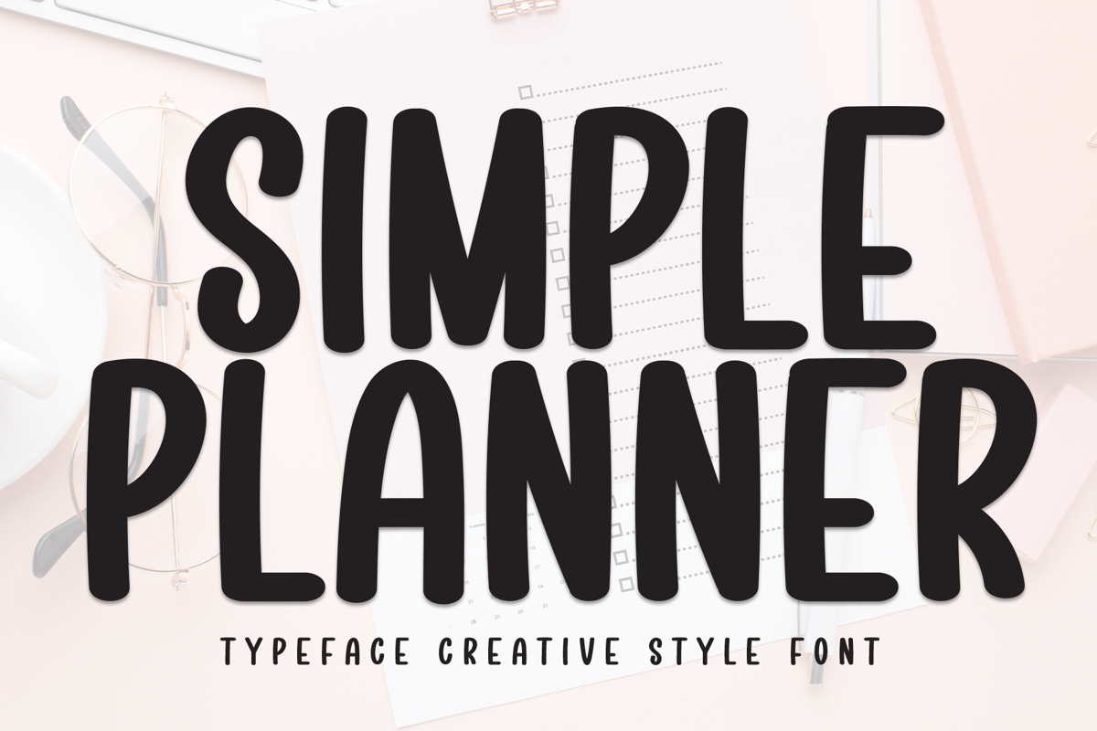 Simple Planner Font | scratchones_creative | FontSpace