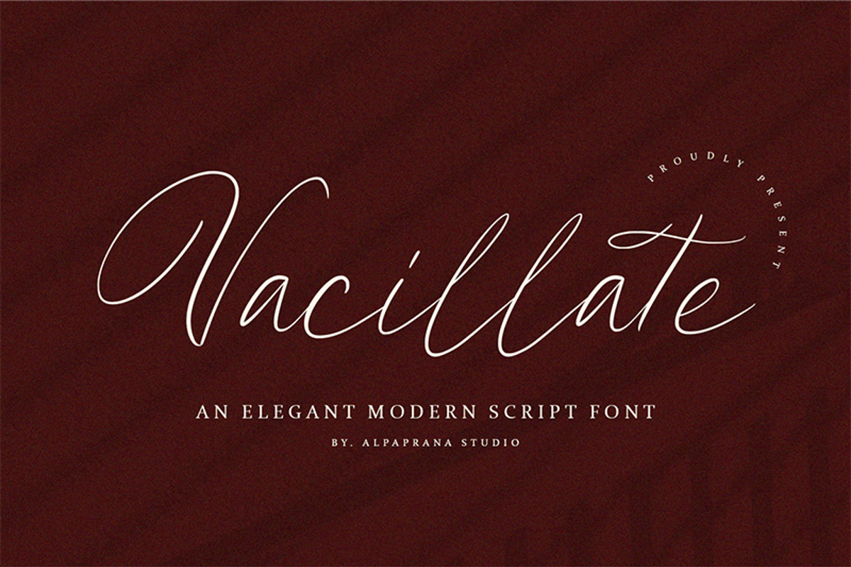 Vacillate Font | Alpaprana | FontSpace