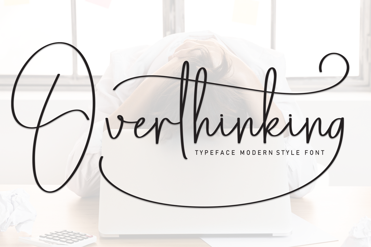 Overthinking Font | scratchones_creative | FontSpace