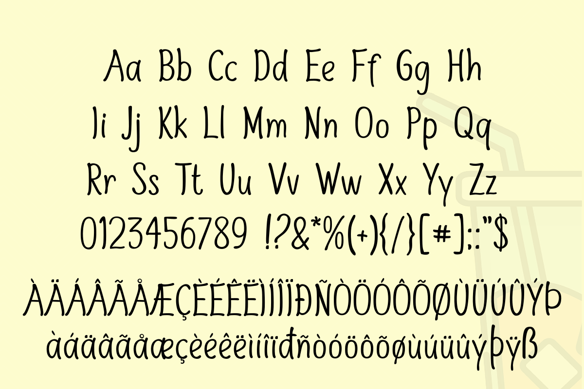 Sweet Iced Coffee Font - Free Download