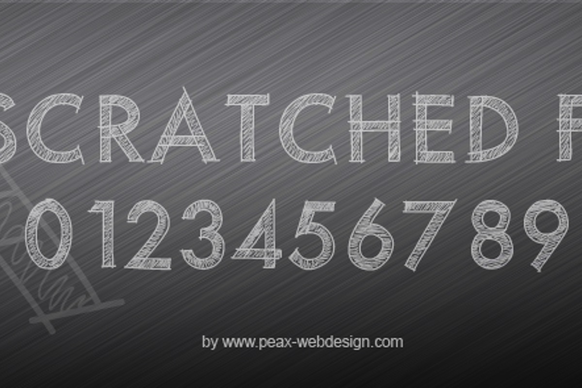PW Scratched Font - Free Download
